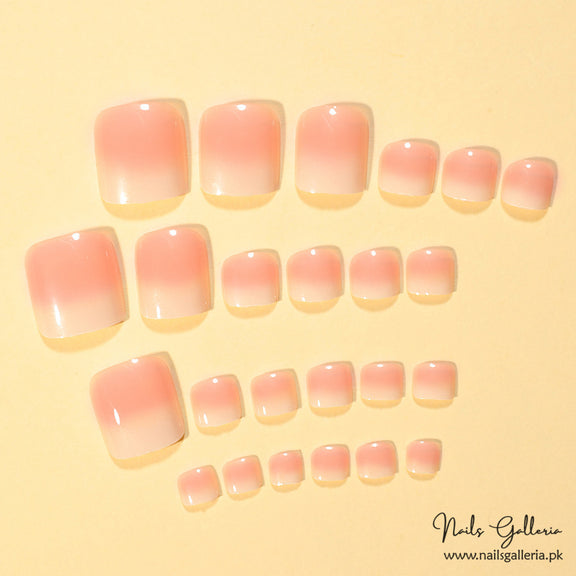 Delicate Opal – PressOn Toe Nails(24 Pcs) - Nails Galleria